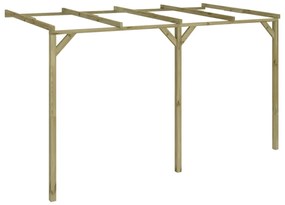 vidaXL Marketos Zahradní pergola ke zdi 2 x 4 x 2,2 cm dřevo