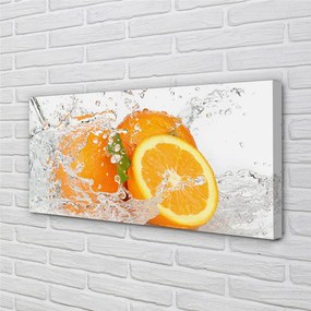 Obrazy na plátně Pomeranče ve vodě 125x50 cm