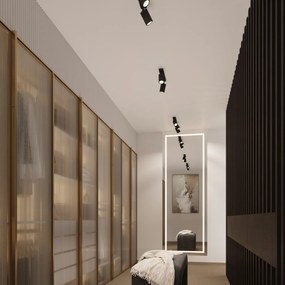 Sollux Lighting Nástěnné svítidlo KARBON černé s vypínačem