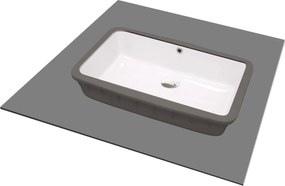 Deante Temisto, zapuštěné keramické umyvadlo 500x300x173 mm, bílá lesklá, DEA-CDT_6U5U