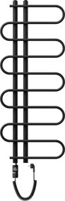 Mexen Kiso, elektrické topné těleso 1200 x 500 mm, 300 W, černá, W114-1250-500-2300-70