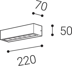 LED2 5131474 LED2 Nástěnné venkovní svítidlo BENO II 2, A 2x6W 2200K / 2700K / 3000K / 4000K antracit - LED2 Lighting