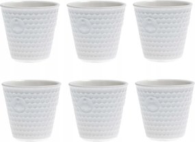 Porcelánové Šálky La Porcellana Bianco 6x75 ml K3