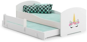 Dětská postel s matracemi PEPE II 160x80 Motiv: ELEPHANT