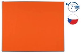 Textilní nástěnka EkoTAB 150 x 100 cm - oranžová