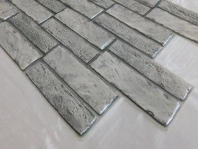 3D obkladový omyvatelný panel PVC Expansit Stone šedý (476 x 955 mm)