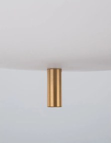 Bílé/v mosazné barvě skleněné závěsné svítidlo ø 30 cm Lato – Nova Luce