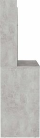 Kosmetický stolek s LED světly 100x40x135 cm MDF betonově šedý 331544