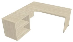 Sestava stolu a skříně pravá 180 cm - Hobis Gate GE 1800 60 H P Dekor stolové desky: akát, Dekor lamino podnože: akát