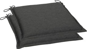 Go-De Textil Sada zahradních podsedáků Uni (polštářek, 5 cm, 2 kusy, antracitová)
