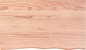 Koupelnová deska hnědá 100x60x(2-6) cm ošetřený masivní dřevo 3156136