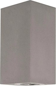 NV 9790552 Venkovní nástěnné svítidlo FUENTO šedý beton skleněný difuzor GU10 2x7W IP65 100-240V bez žárovky světlo nahoru a dolů - NOVA LUCE