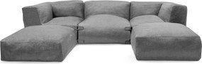 Modulární taburet Vacuum 85 cm šedý