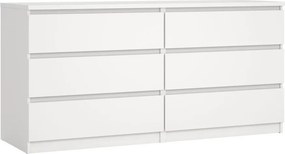 Bílá komoda 154x76x50 cm Naia – Tvilum