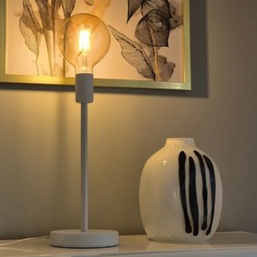 Stolní lampa ASTRID 1xE27/60W/230V bílá