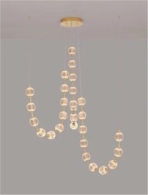Závěsné LED svítidlo NOVA LUCE BRILLANTE 134W 3200K 9695201 stmívatelné Triac