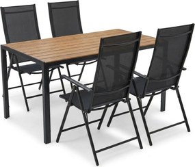 Vikio Zahradní set 140x80 pro 4 osoby skládací židle V134-P2 přírodní