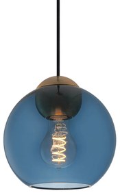 Halo Design 743087 závěsné svítidlo Bubbles modré, ø18cm