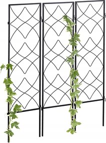 Pergola kovová Relaxdays mřížka 122 cm
