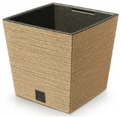 Nohelgarden Obal na květník FURU SQUARE LOW ECO WOOD 2v1 30x30x29cm