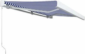 vidaXL Kazetová markýza na ruční ovládání 350 cm [3052671] Barva: Krémová (bílý rám)