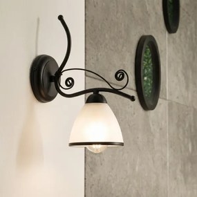 Nástěnná lampa RETRO 1xE27/60W/230V černá/bílá