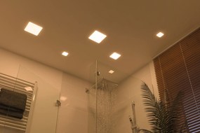 Paulmann 92393 Veluna VariFit, hranaté zápustné svítidlo, 4,5W LED 3000K, 7,5x7,5cm, IP44