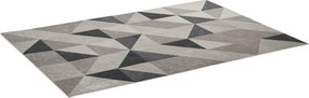 HOMCOM Moderní Sametový Geometrický Koberec do Obývacího Pokoje 230x160 cm s Protiskluzovou Bází pro ložnici, kancelář a studovnu | Aosom