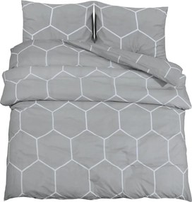 vidaXL Sada ložního prádla 225 x 220 cm bavlna [136460] Barva: světle šedá