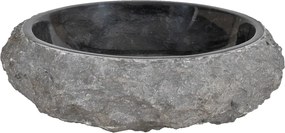 vidaXL Marketos Umyvadlo 40 x 12 cm mramor černé