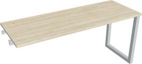 Hobis Kancelářský pracovní stůl k řetězení Hobis UEO 1600R, bílá RAL 9016, deskabuk