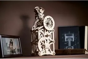 Ugears 3D dřevěné mechanické puzzle Hodiny motoru / od 14 let / 265 dí