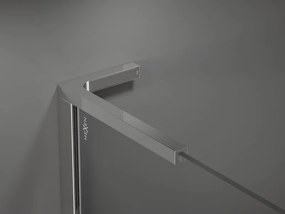 Mexen Kioto+ L, sprchová zástěna Walk-In s poličkou a věšákem 55 x 200 cm, 8mm čiré sklo, chromový profil, 800-055-123-01-00