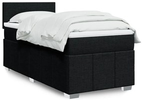 Box spring postel s matrací černá 80 x 200 cm textil 3286890