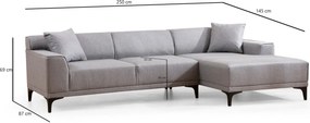 Rohová sedací souprava Petra 250 cm - výběr z 5 provedení