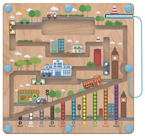 2Kids Toys Magnetická hrací deska City
