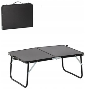 Skládací kempingový turistický stůl Komo 60 cm mat černý