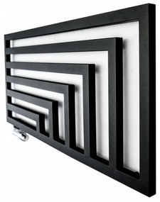 Regnis Kreon Zenit, topné těleso 1200x550 mm, 630W, černá matná, KZ120/55/BLACK/VYTÁPĚCÍTYC