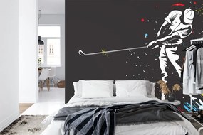 Fototapeta Malovaný Golfista Omyvatelný vlies 104x70.5