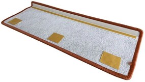 Vopi Schodišťové nášlapy Astra (půlkruh a obdélník) Půlkruh béžový 24 x 65 cm