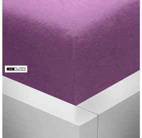 Stanex Froté napínací prostěradlo fialové ROZMĚR: (š/d/v) 200 x 200 x 20 cm
