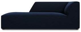 Lenoška buro levá 181 cm samet modrá MUZZA