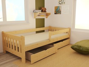 Dětská postel masiv 022 borovice masiv 90 x 190 cm přírodní