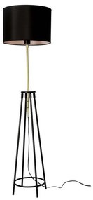 Černá stojací lampa (výška 154 cm) Tegola – Candellux Lighting