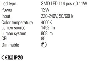 Redo Stolní LED lampa Nubo, 4000K Barva: Bílá