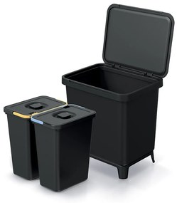 Odpadkový koš SYSTEMO 2x10 L černý