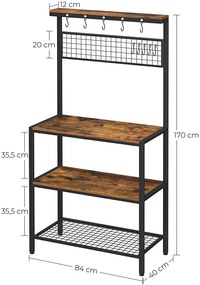 Vasagle & Songmics Kuchyňská skřínka KULI