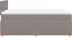 Box spring postel s matrací taupe 120x190 cm textil 3286616