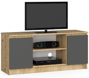 TV stolek Tonon 120 cm dub artisan/grafitový šedý