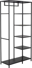 Černý kovový stojan na oblečení 90x183x40 cm Valde – Bloomingville